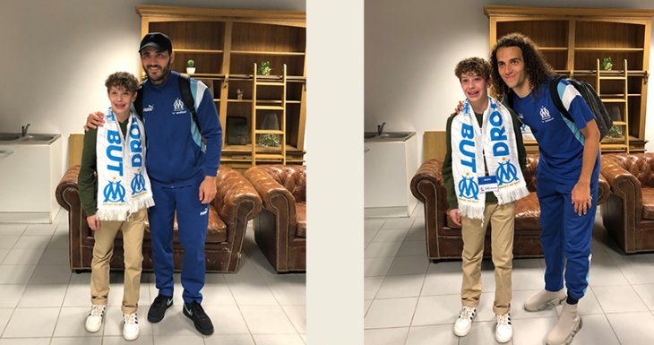 Mathis assiste à un match de l'OM | Association Petits Princes
