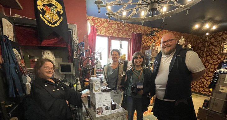 Noa découvre les paysages d'Harry potter