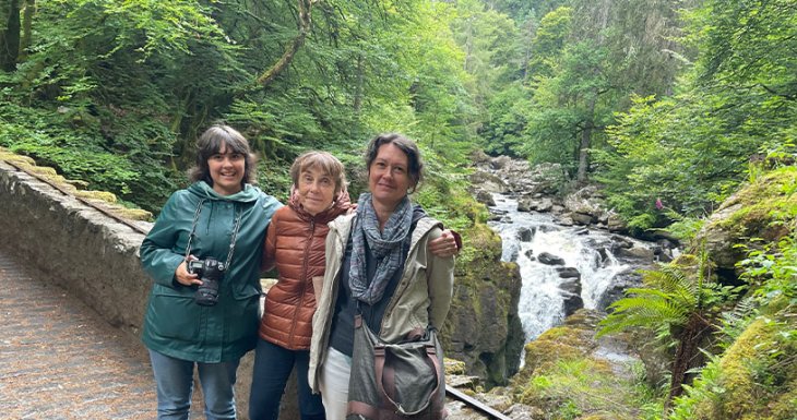 Noa découvre les paysages d'Harry potter