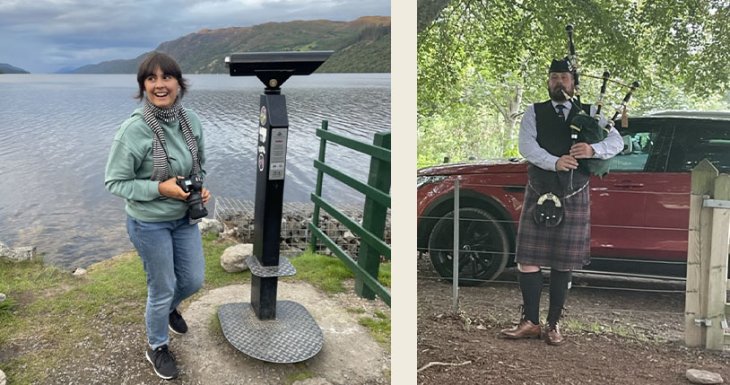 Noa découvre les paysages d'Harry potter