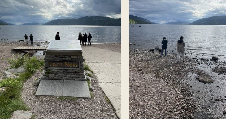 Noa découvre les paysages d'Harry potter